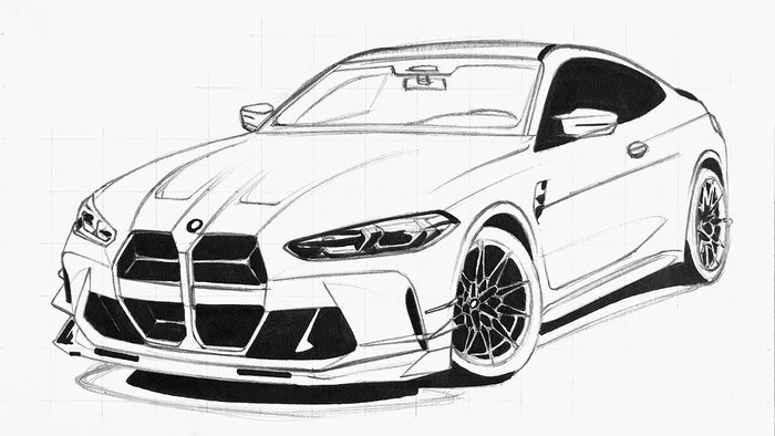 How to Draw a BMW M4: A Step-by-Step Guide to Drawing a Stunning Purple ...